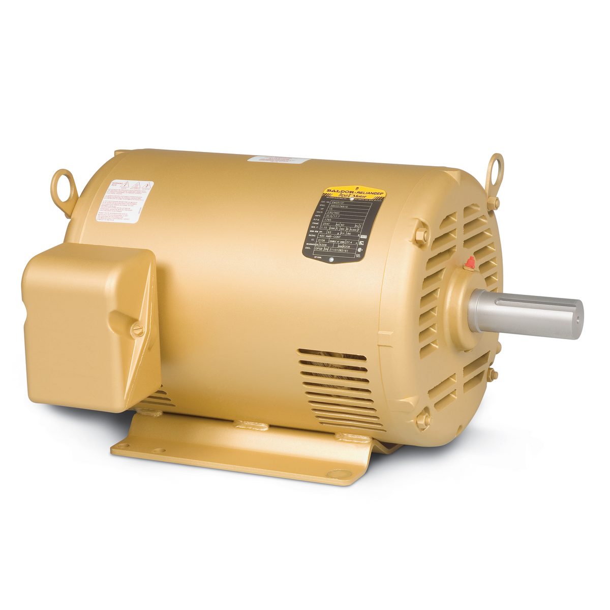 Baldor EM2514T-G Three Phase Super-E Motor w/Shaft Grounding Brush ...