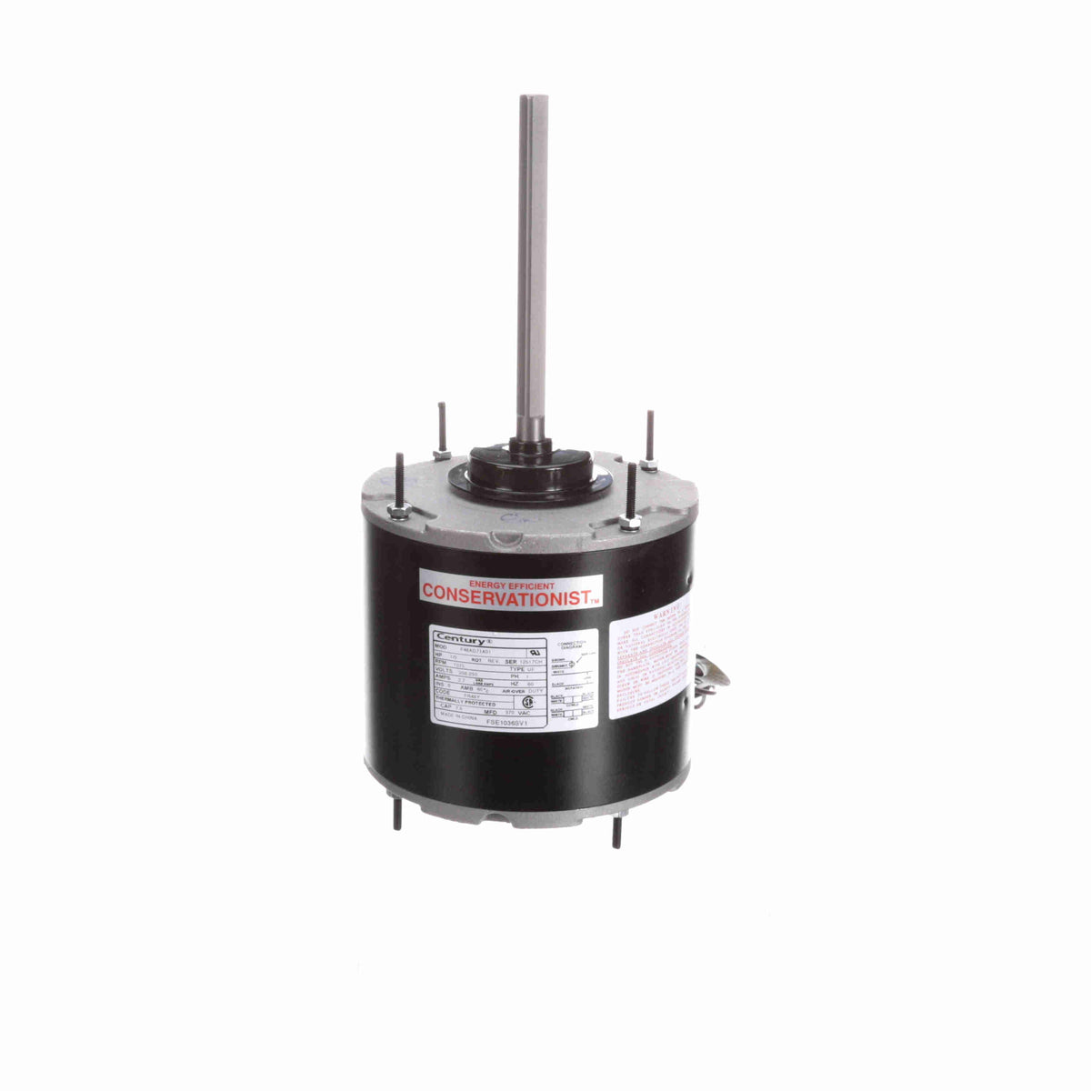 Century FSE1036SV1 5.6" Diameter HVAC Condenser Fan Motor - FSE1036SV1 ...
